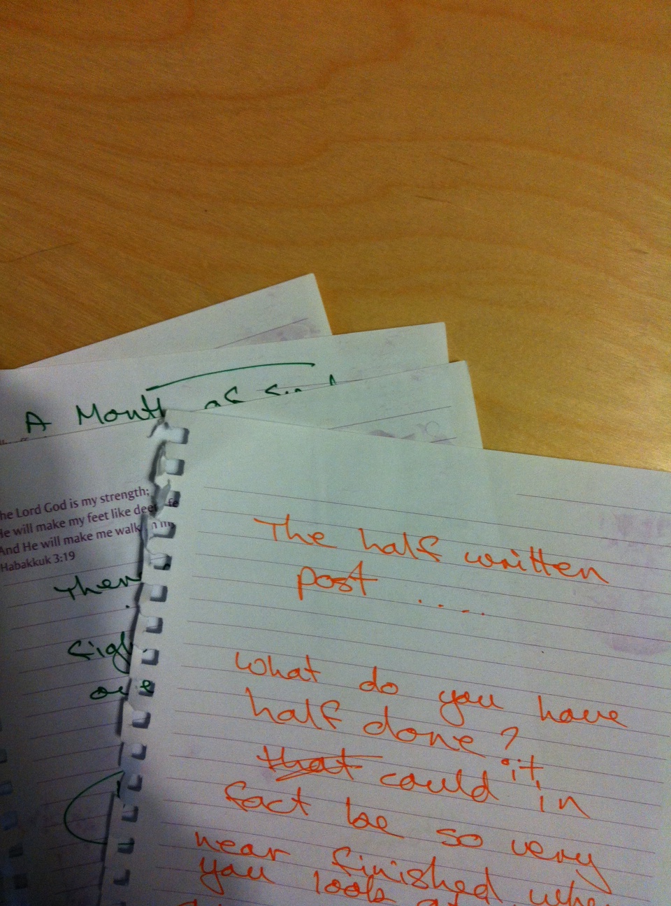 the half-written post | Jodie McCarthy